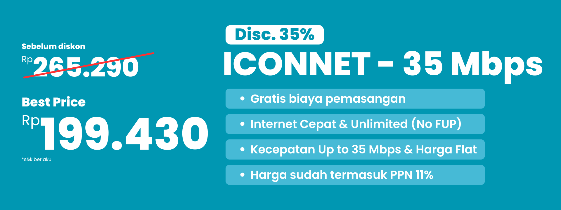 Informasi Pendaftaran & Pemasangan ICONNET 2025!